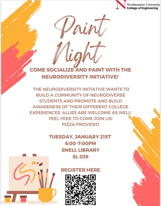 Neurodiversity Initiative Paint Night - Northeastern University College ...